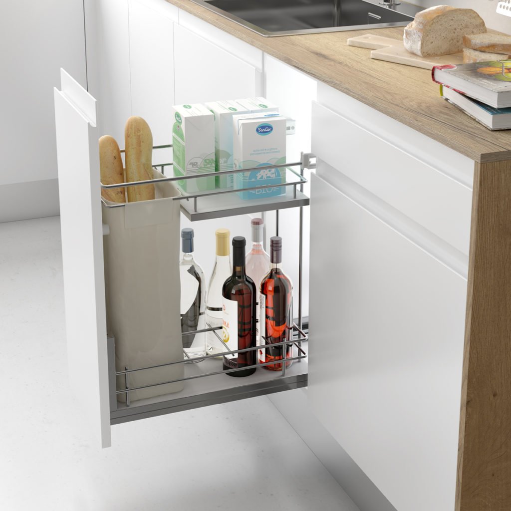 Pull-out bottle side runners CLASSIC | Gamma fittings
