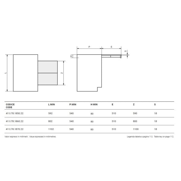 Sandwich – Pull-out worktop flush with top | Gamma Fittings
